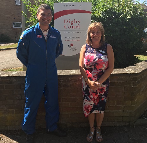 Red Arrows Engineer surprises Digby Court residents | OSJCT