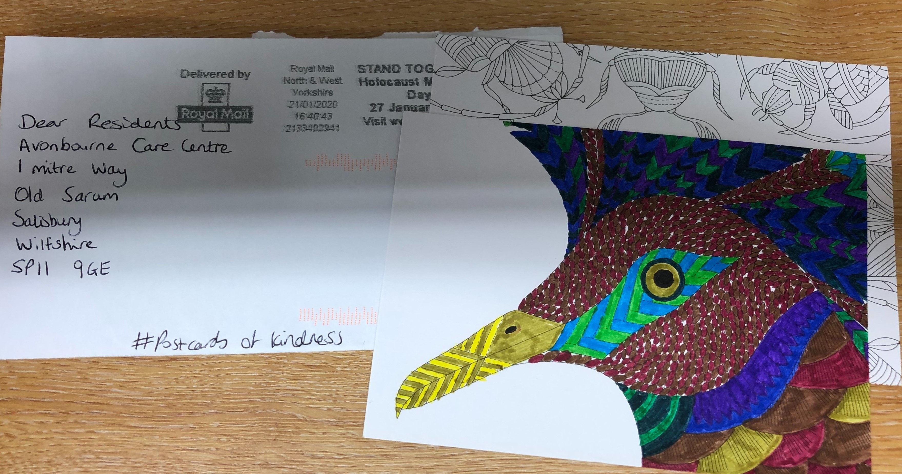 The arrival of the first 'Postcards of Kindness' brings great ...