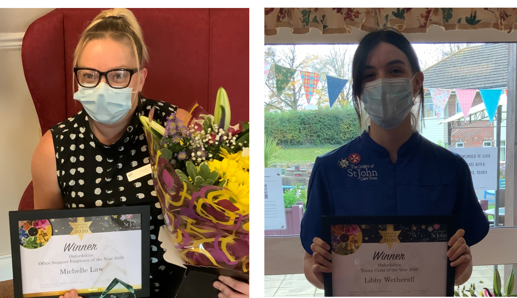 Duo at The Meadows, Didcot hailed as Shining Stars in Trust Awards