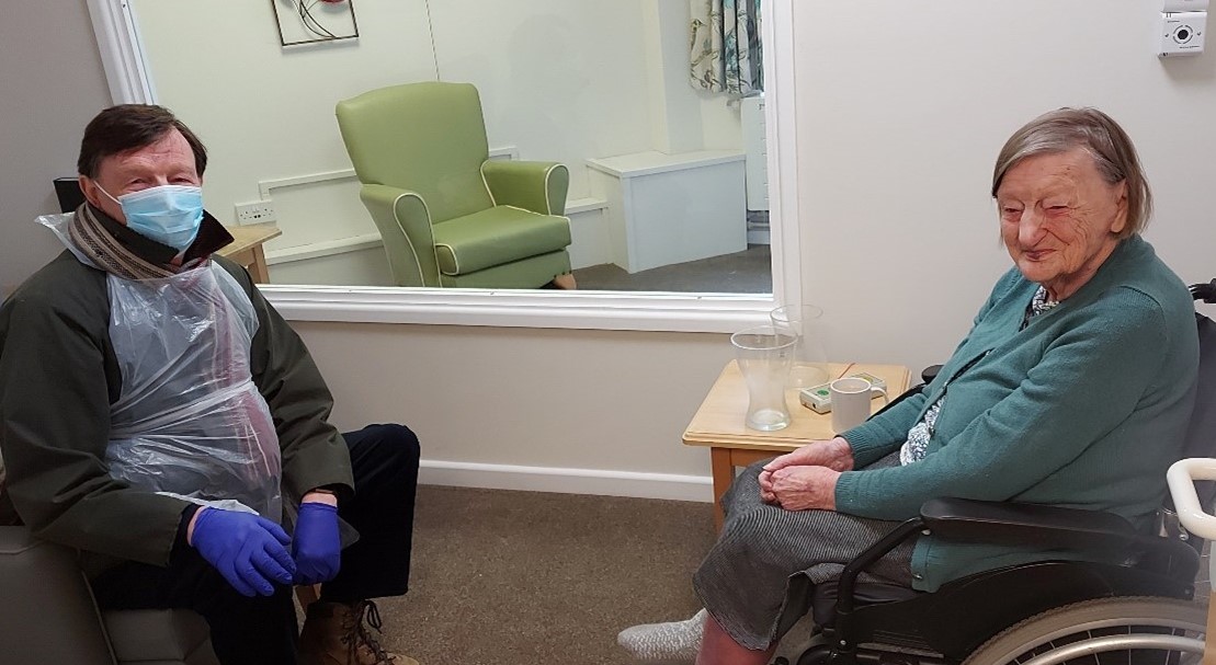 100 year old Phyllis delighted to be reunited with son William | OSJCT