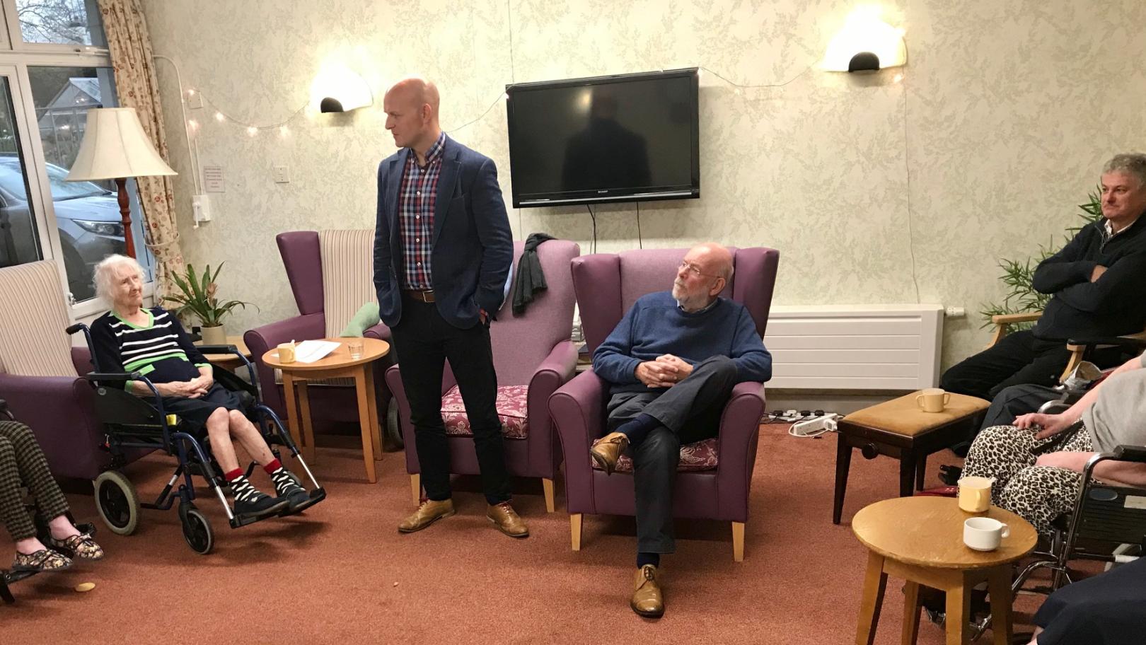 Local Councillor Max Wilkinson from the Liberal Democrats visited the ...